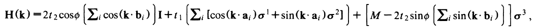 Haldane模型哈密顿量与能带图（附Python代码） - Ji-Huan Guan