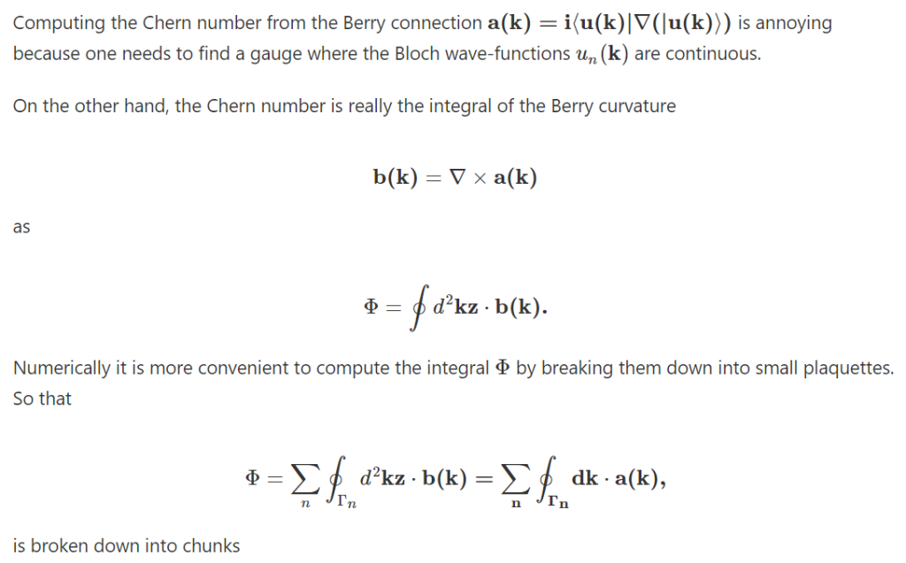陈数Chern number的计算（Wilson loop方法，附Python代码） - Ji-Huan Guan